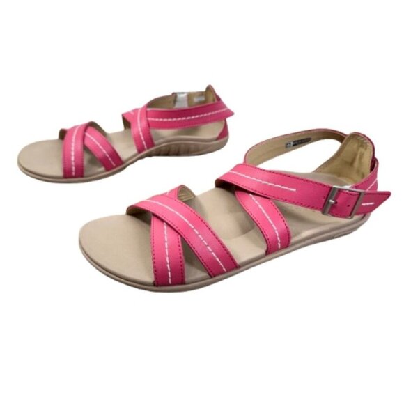 Spenco | Shoes | Spenco Ts Andi Sandals Womens Pink Orthotic Leather ...